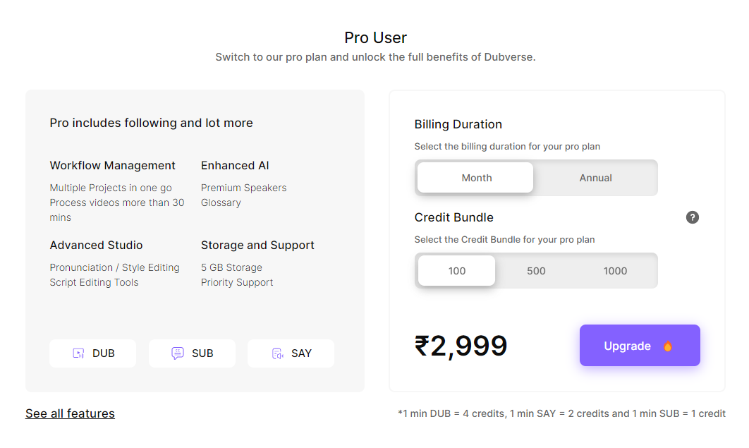 New Subscription Plans Launched - Dubverse.ai