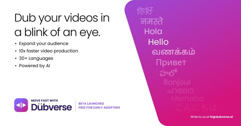 Dubverse YT Multilingual Audio Track - Dubverse.ai