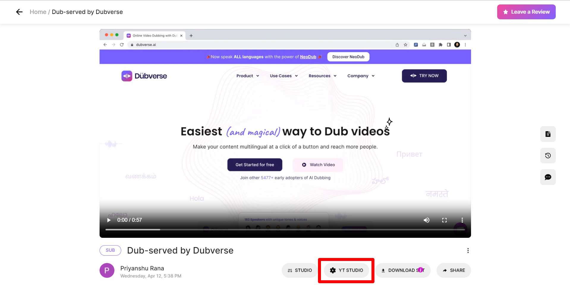 Why Dubverse is the Best Subtitle Generator - Dubverse.ai